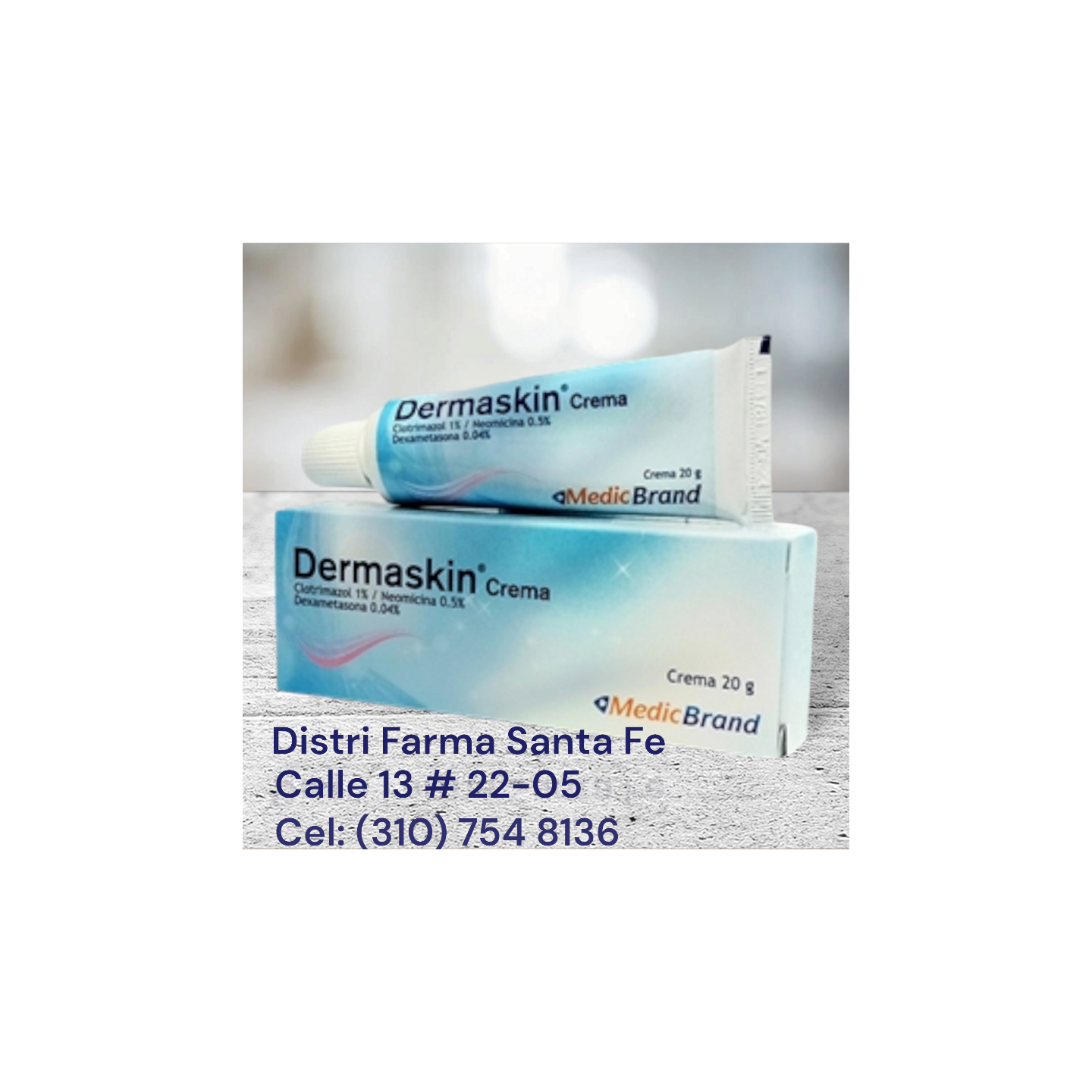 DERMASKIN CREMA TUBO X 20GR (PEQUEÑA)