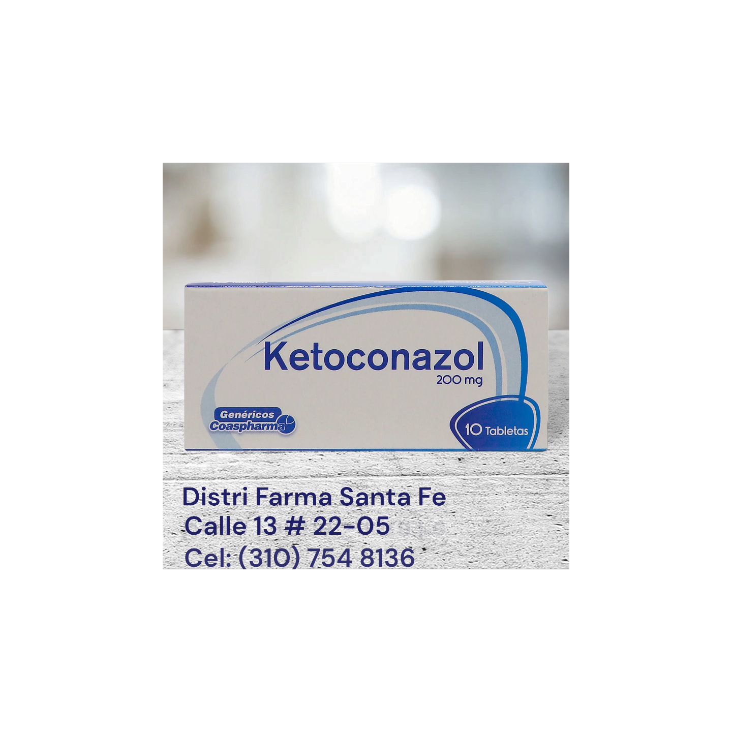 KETOCONAZOL COASPHARMA 200MG X 10 TABLETAS