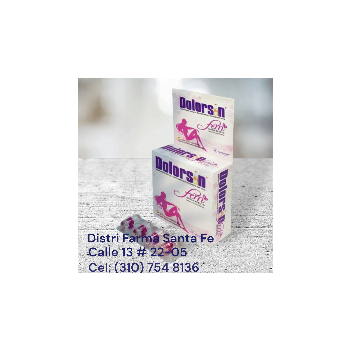 DOLORSIN FEM 400MG X 36 CAPSULAS