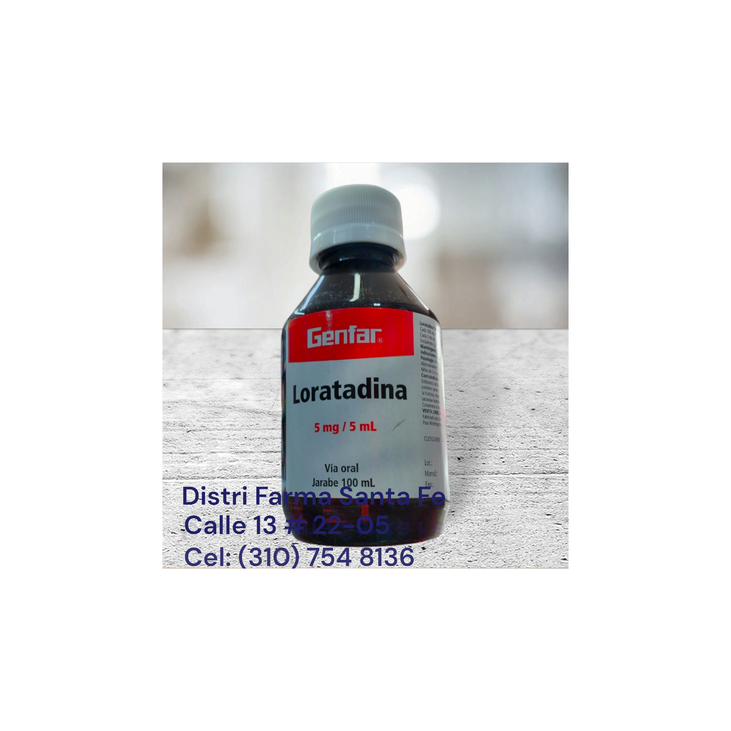 LORATADINA JARABE GENFAR FRASCO X 100ML