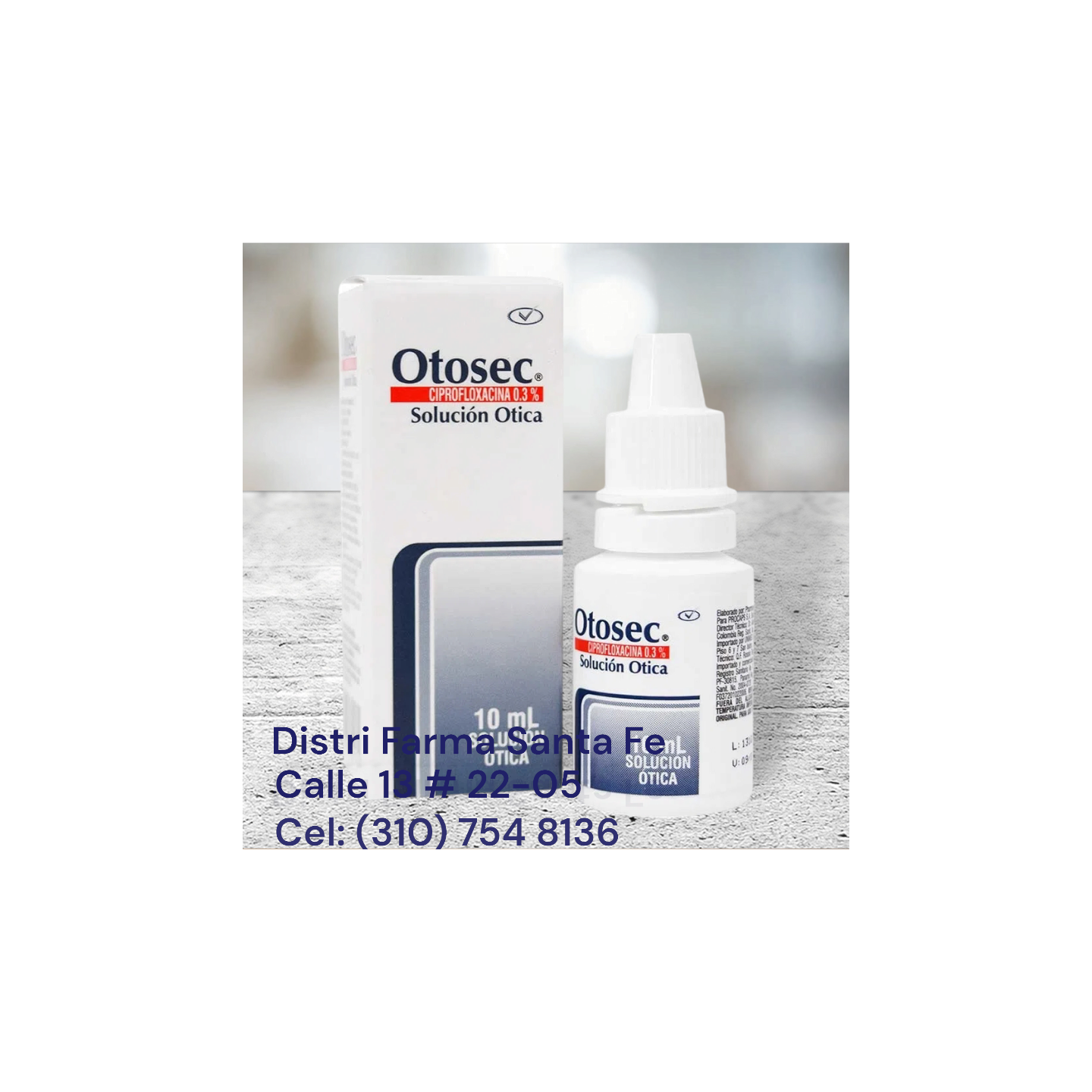 OTOSEC HC 10ML GOTAS OTICAS (CIPROFLOX - HIDROCOR)