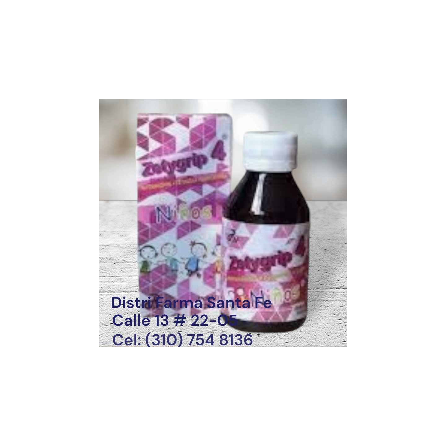 JARABE ZETYGRIP 4 X 60ML (NIÑOS GRIPAL)