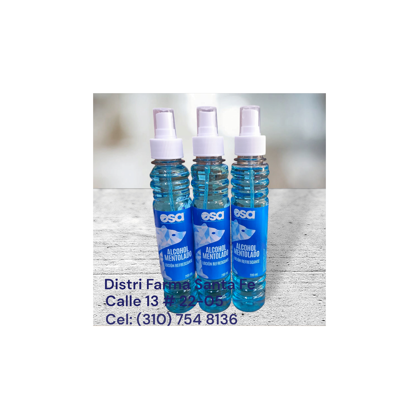 ALCOHOL MENTOLADO SPRAY X 200 ML (OSA)