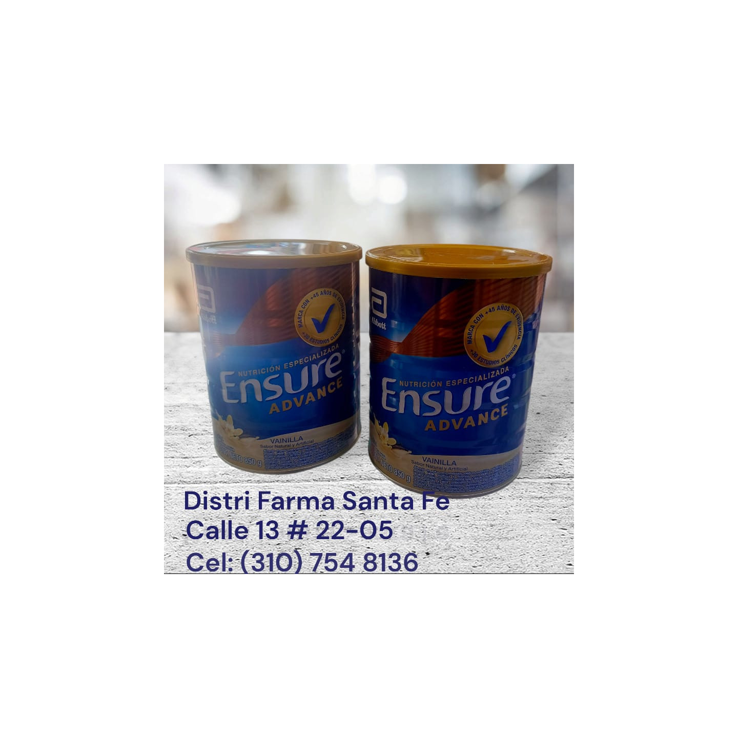 ENSURE ADVANCE TARRO X 850GR (GRANDE)