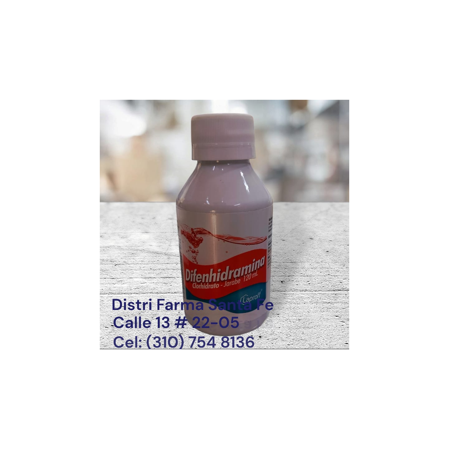 JARABE DIFENHIDRAMINA LAPROFF X 120ML