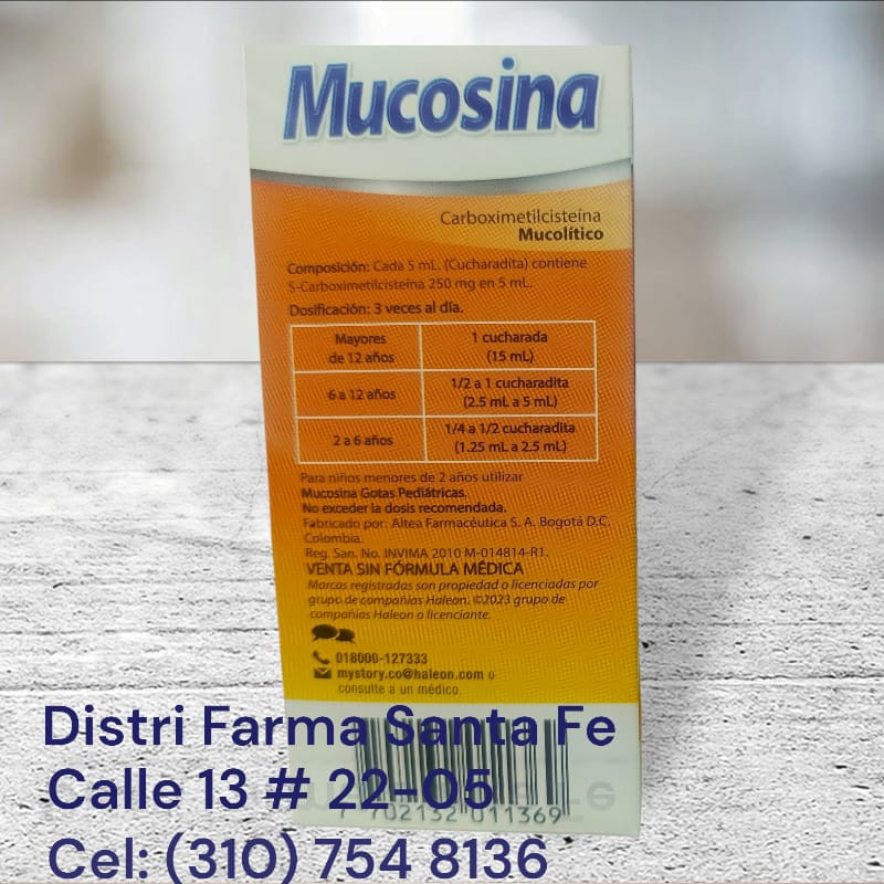 MUCOSINA JARABE FRASCO X 150ML
