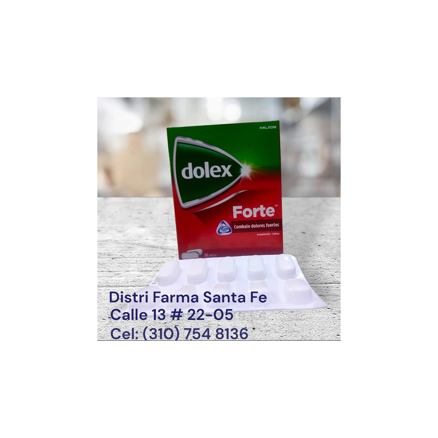 DOLEX FORTE X 50 TABLETAS (ROJO)