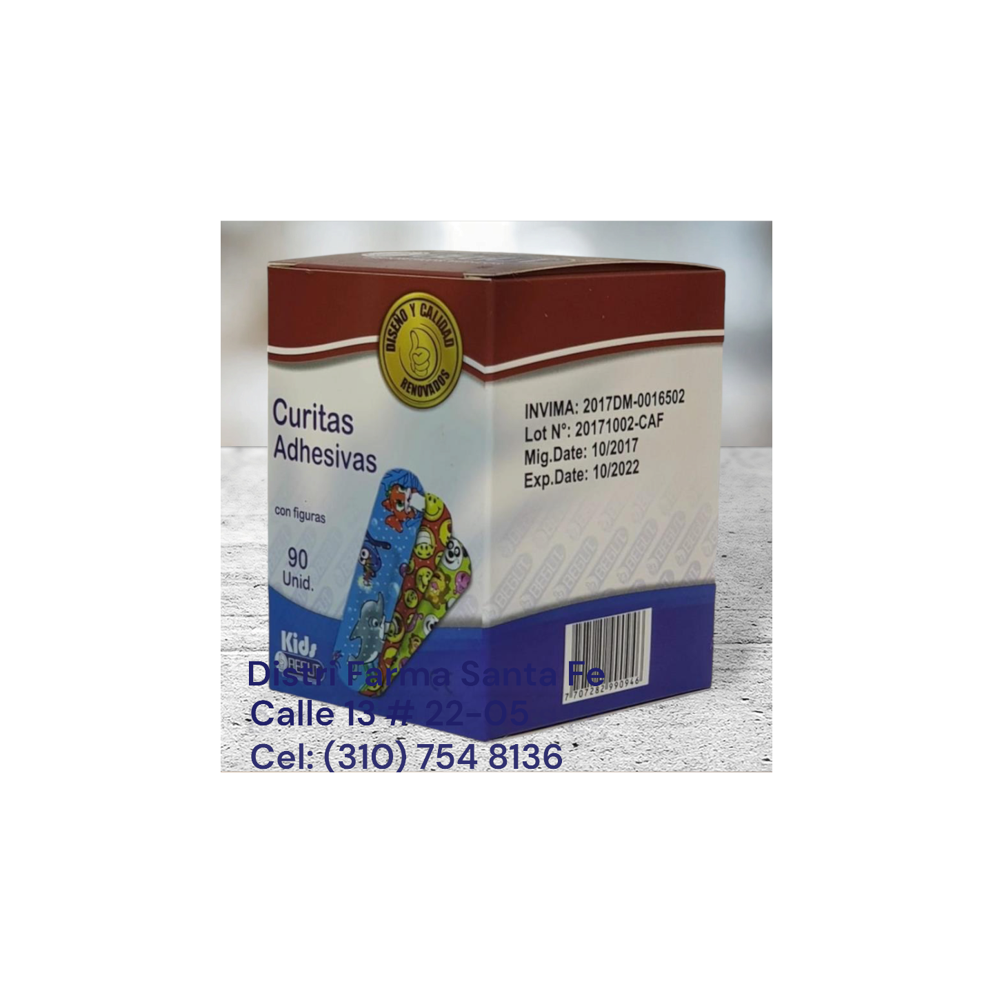 CURITAS BEGUT NIÑOS X 90 UNIDADES